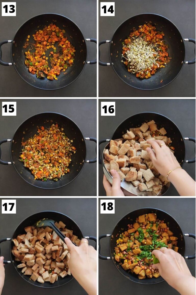 Bread upma (Bread poha)