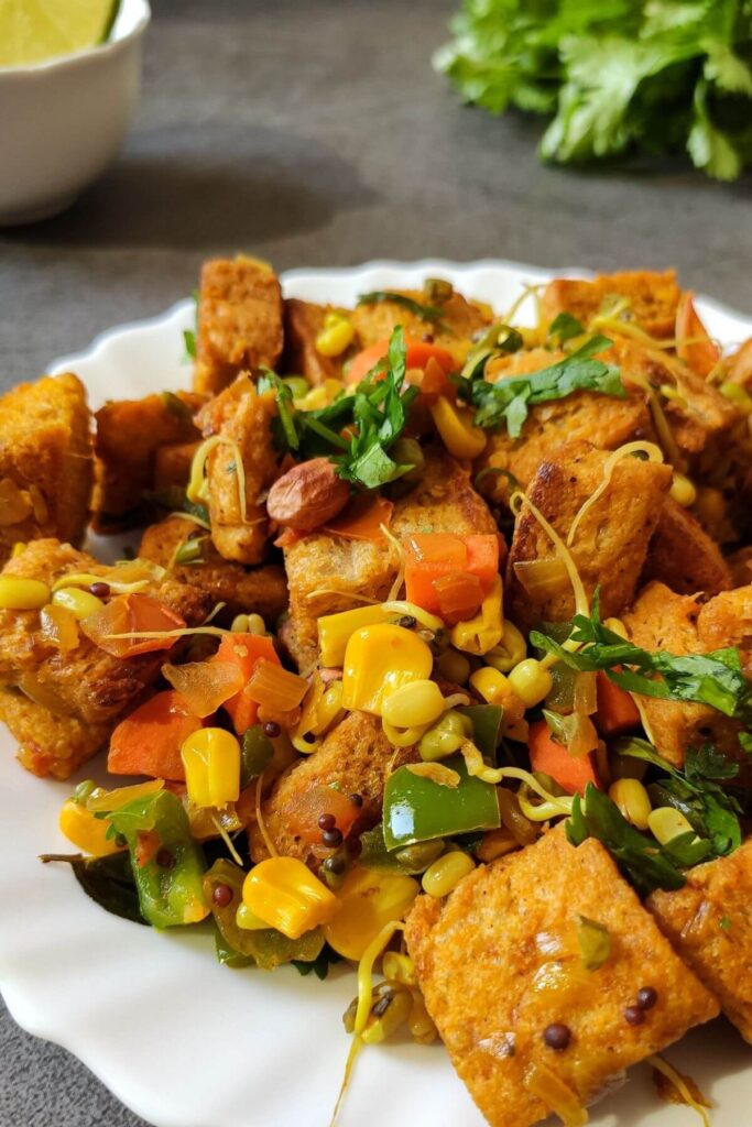 Bread upma (Bread poha)