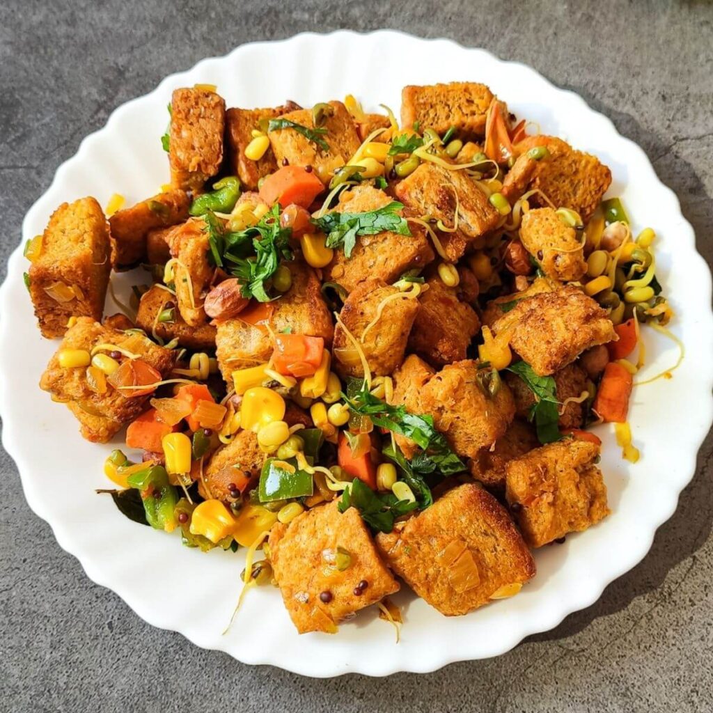 Bread upma (Bread poha)