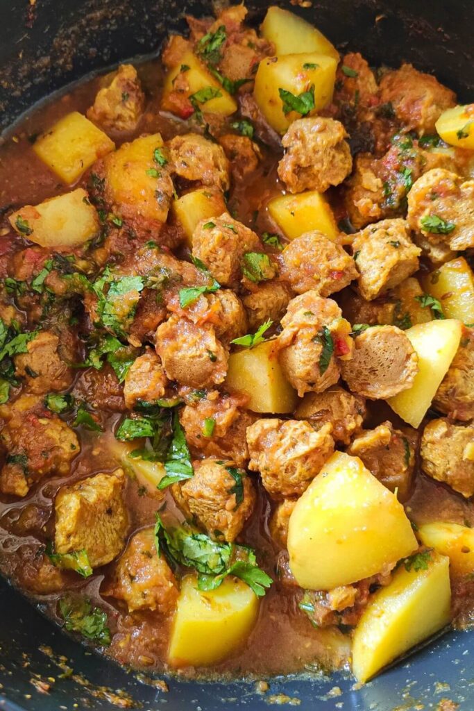 Soya chunks curry - Meal maker curry