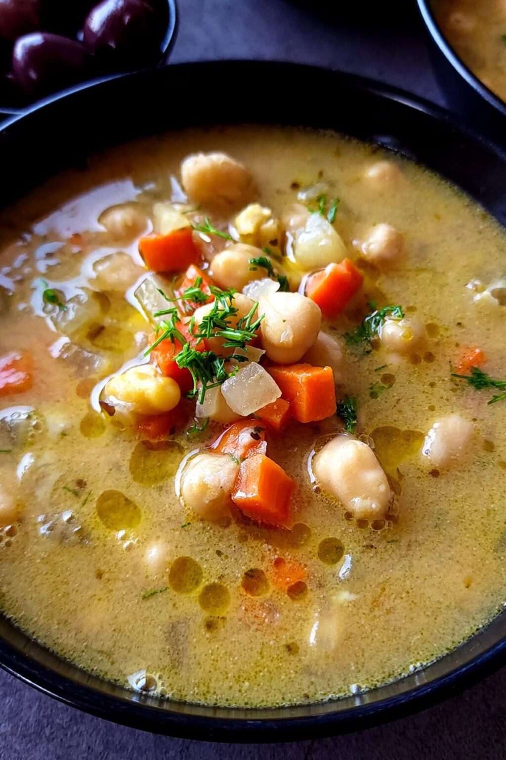 Greek chickpea soup-Revithia soupa