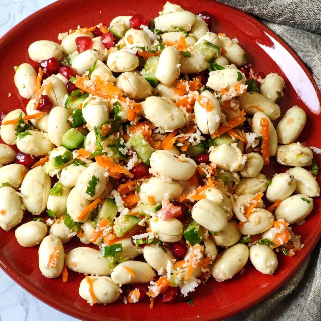 Indian peanut salad- tasty, healthy and simple salad recipe