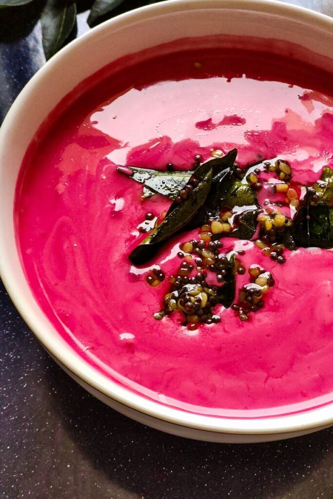 Beetroot Raita - Under 15 minutes tasty vegetarian recipe