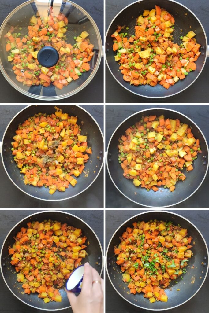 Aloo matar gajar - A simple and delicious Indian recipe