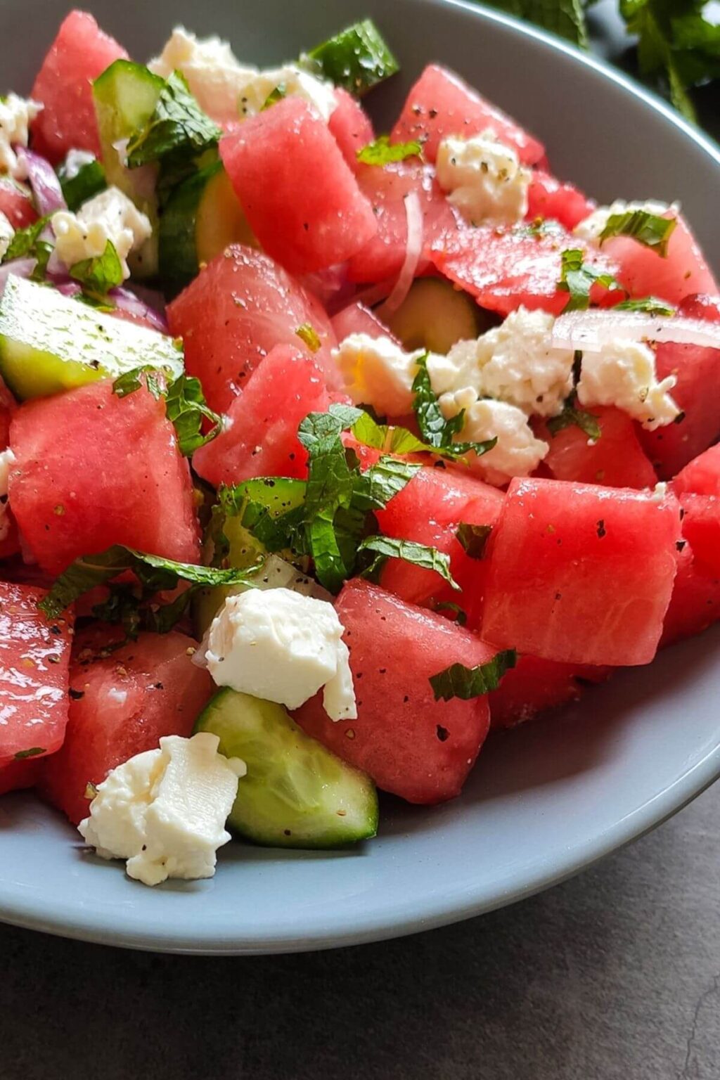 Greek watermelon feta salad - A delicious and refreshing summer salad