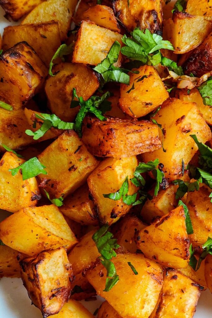 Roasted Spanish potatoes- A quick and easy recipe