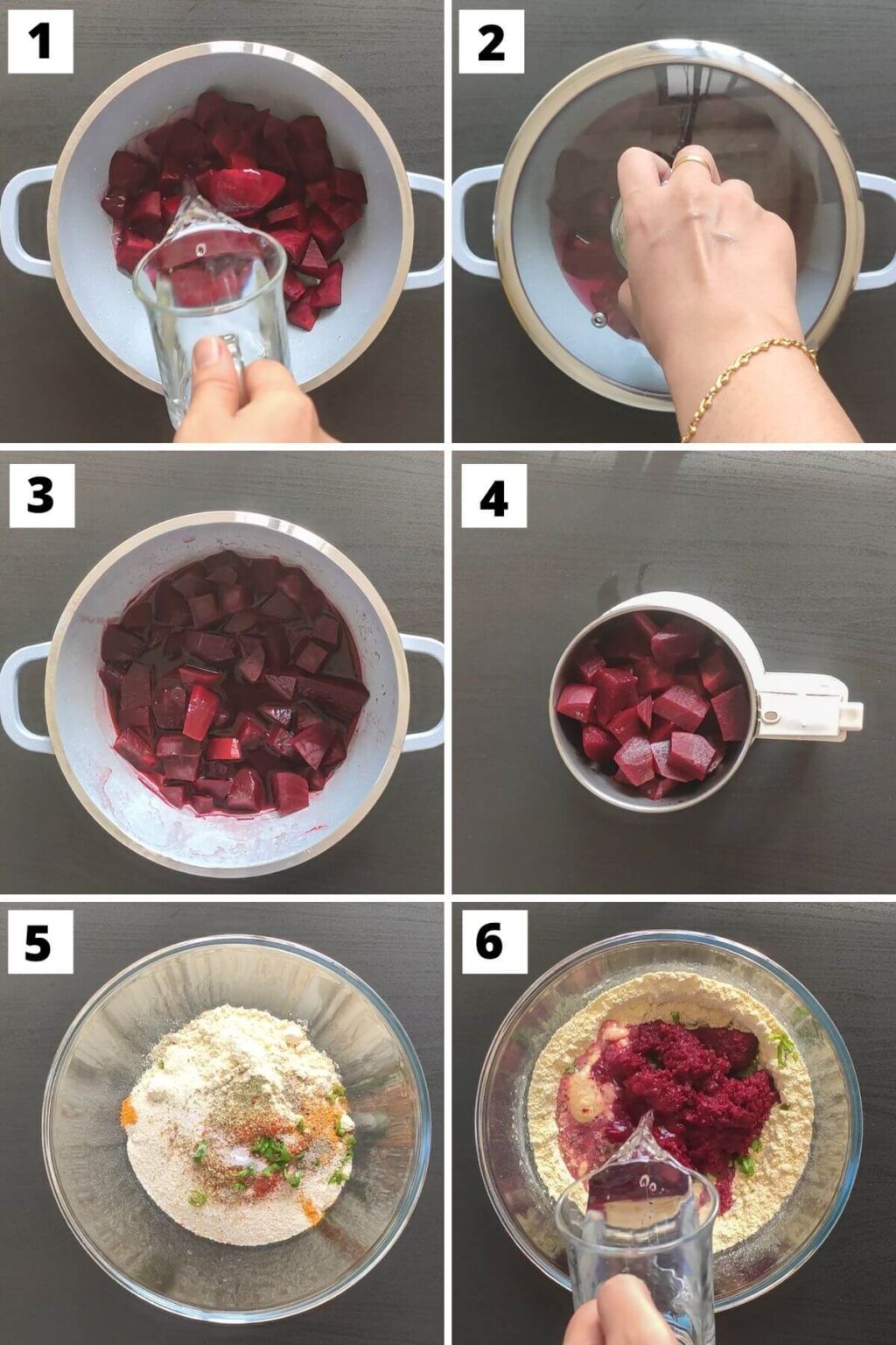 Beetroot Chilla - savory beet pancakes from India