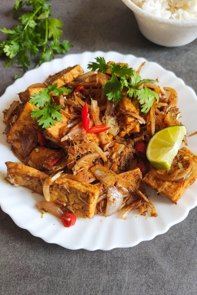 Lemongrass tofu - Easy under 25 minutes vegan Vietnamese recipe