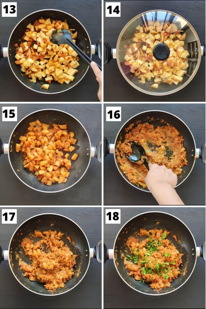 Indian style curried turnips - Shalgam ki sabzi