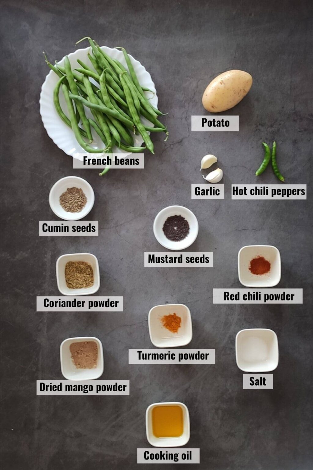 Aloo Beans-Indian style green beans and potatoes