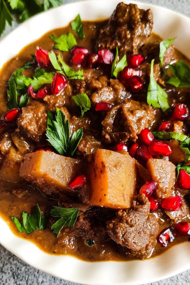 Vegan Fesenjan - A hearty Persian stew