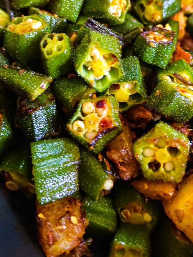 Bhindi aloo fry - Greenbowl2soul