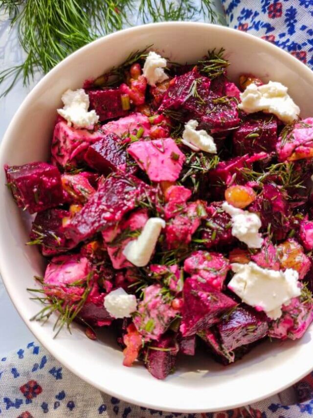 Beetroot feta salad - Greenbowl2soul