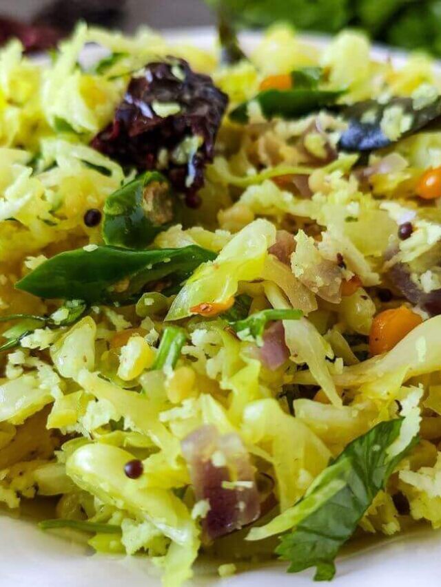 Cabbage thoran - Greenbowl2soul