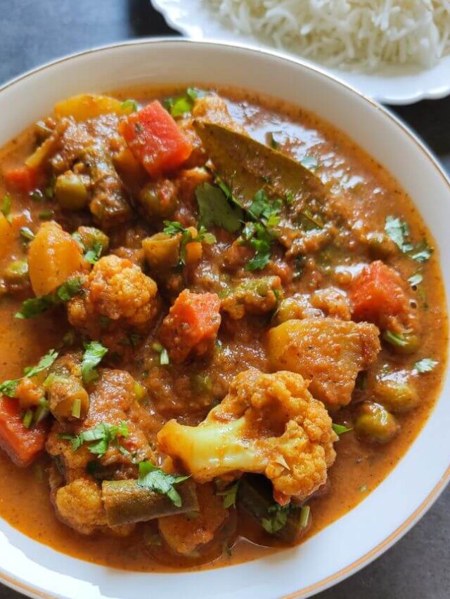 Mixed vegetable curry - Greenbowl2soul