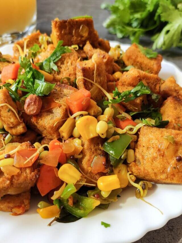 Bread upma - Greenbowl2soul