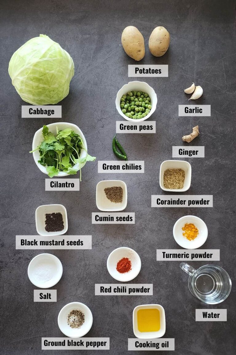 Aloo patta gobhi (Indian-style cabbage with potatoes)