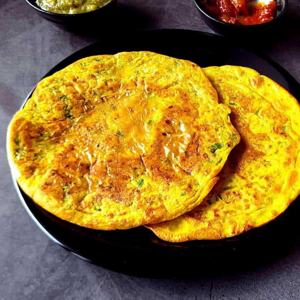 Besan Chilla with vegetables