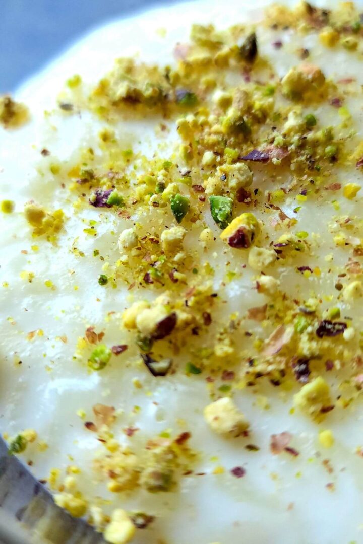 Lebanese rice pudding (Riz Bi Haleeb) - Greenbowl2soul