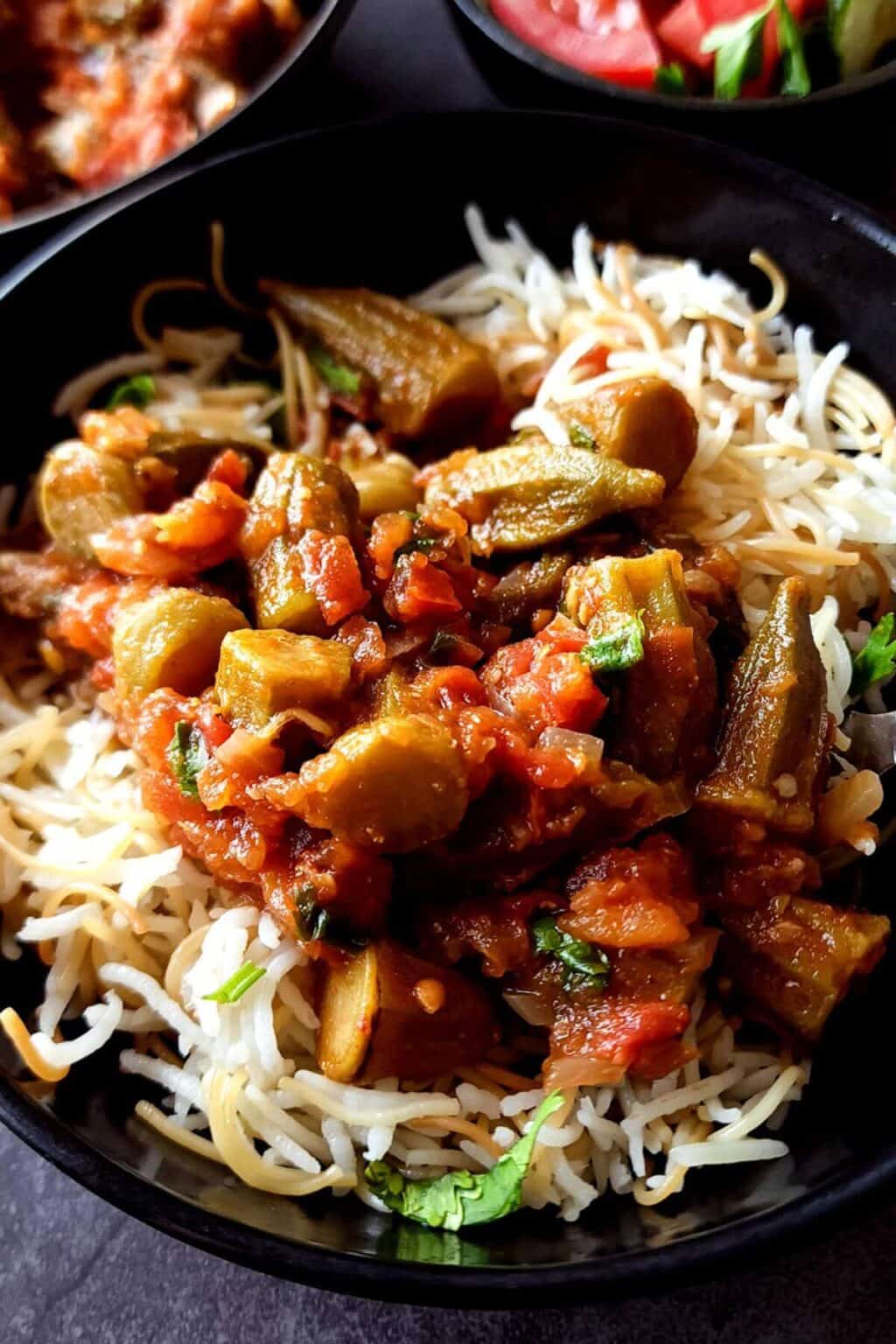 Bamia (Lebanese okra stew)