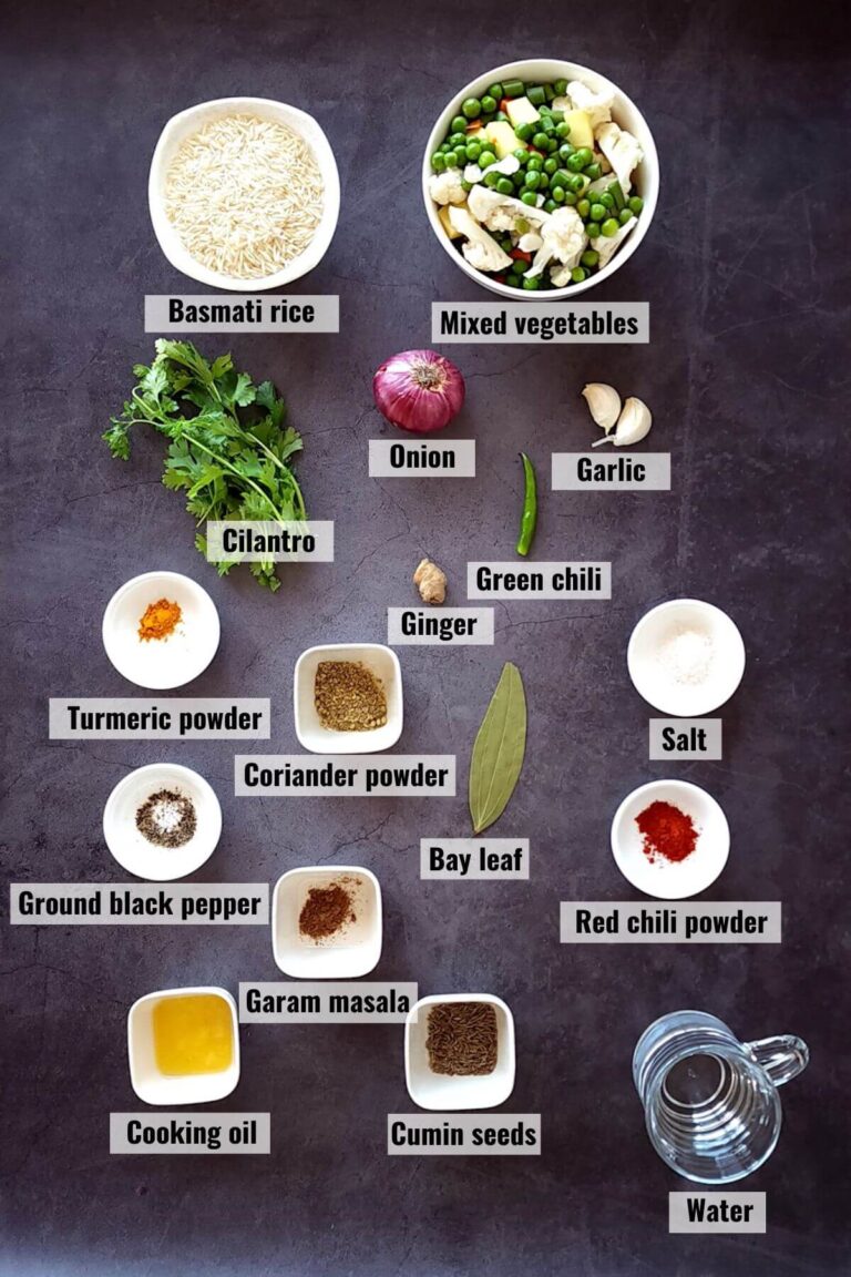 Curried rice with vegetables