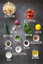 Butter bean salad (Lebanese style)