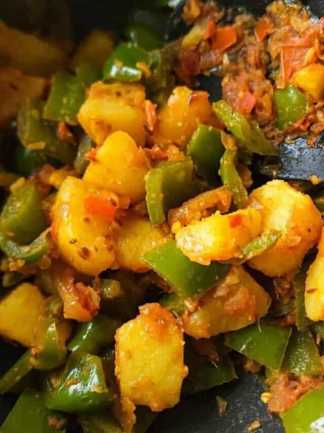 Aloo capsicum - Greenbowl2soul