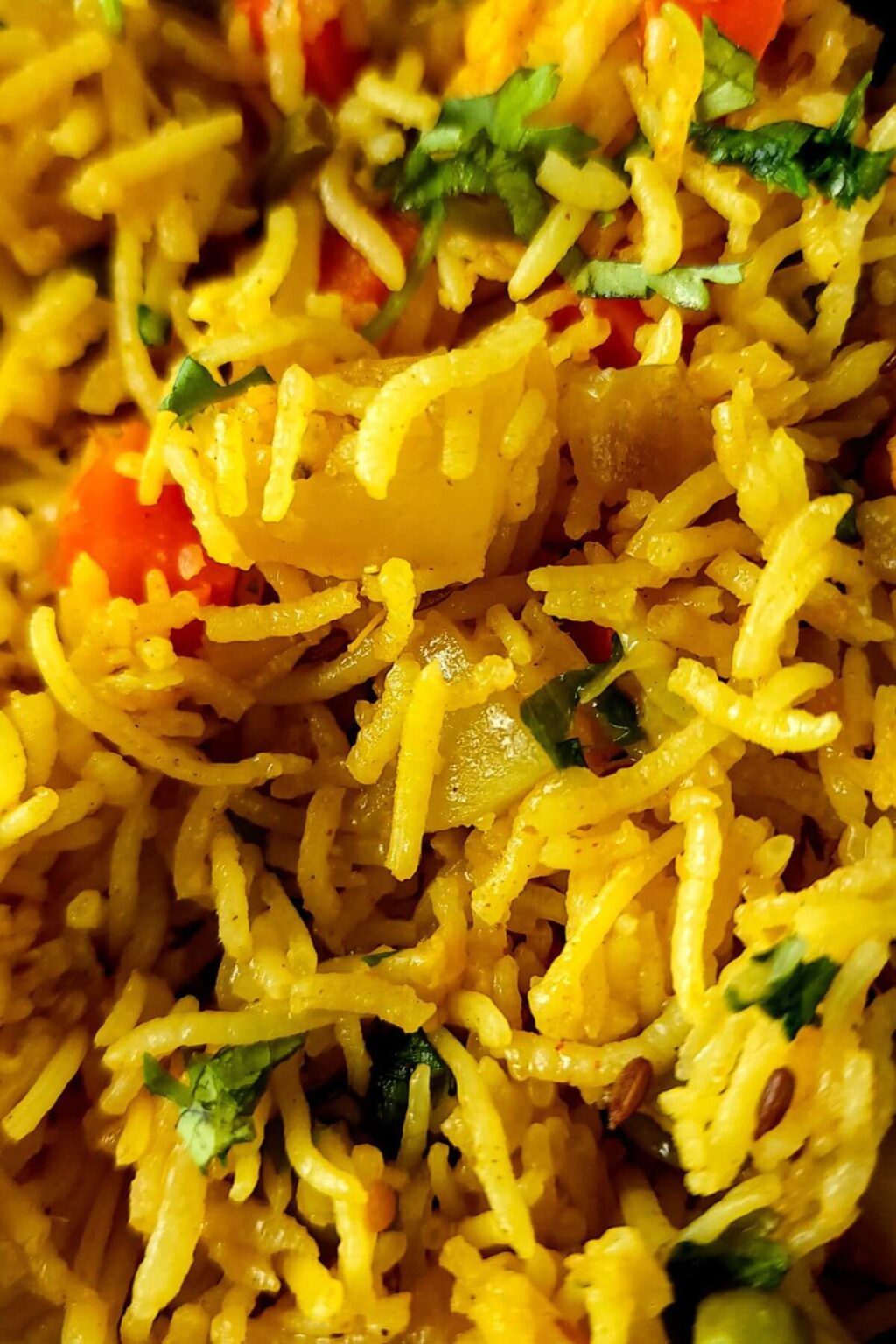 Curried rice with vegetables