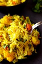 Curried rice with vegetables