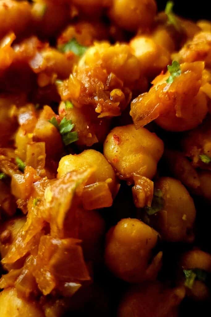 Easy sautéed chickpeas - Greenbowl2soul