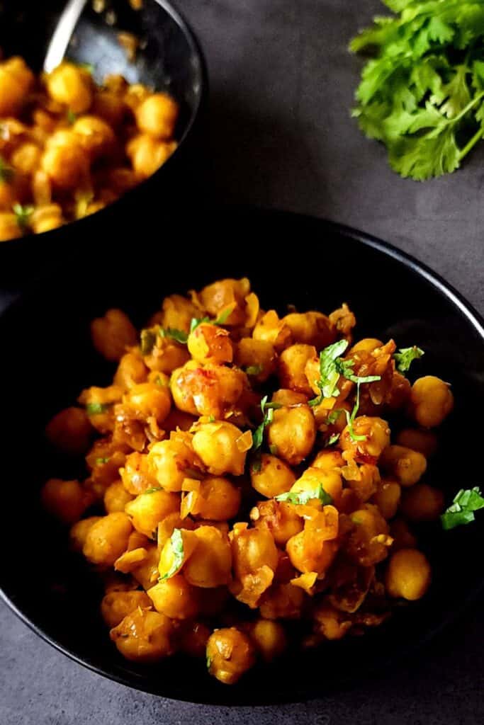 Easy sautéed chickpeas - Greenbowl2soul