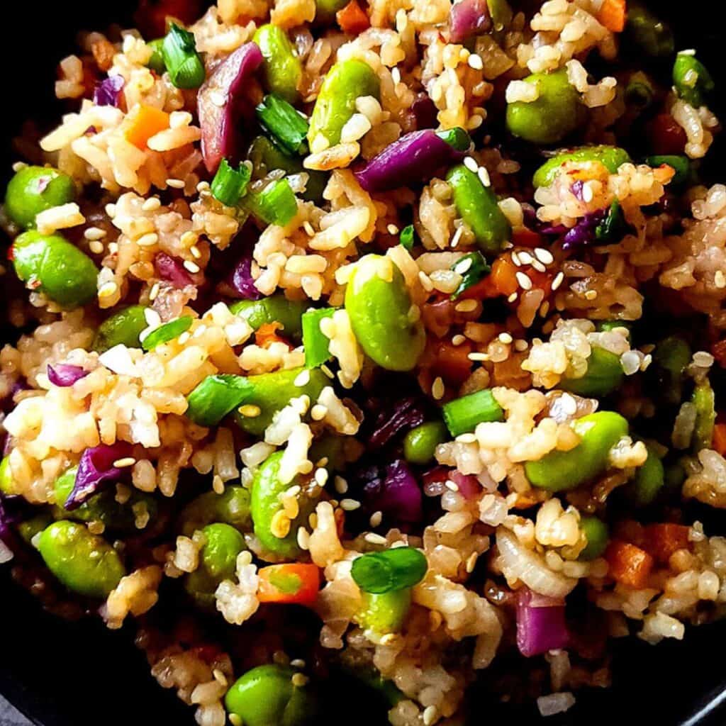 Edamame rice