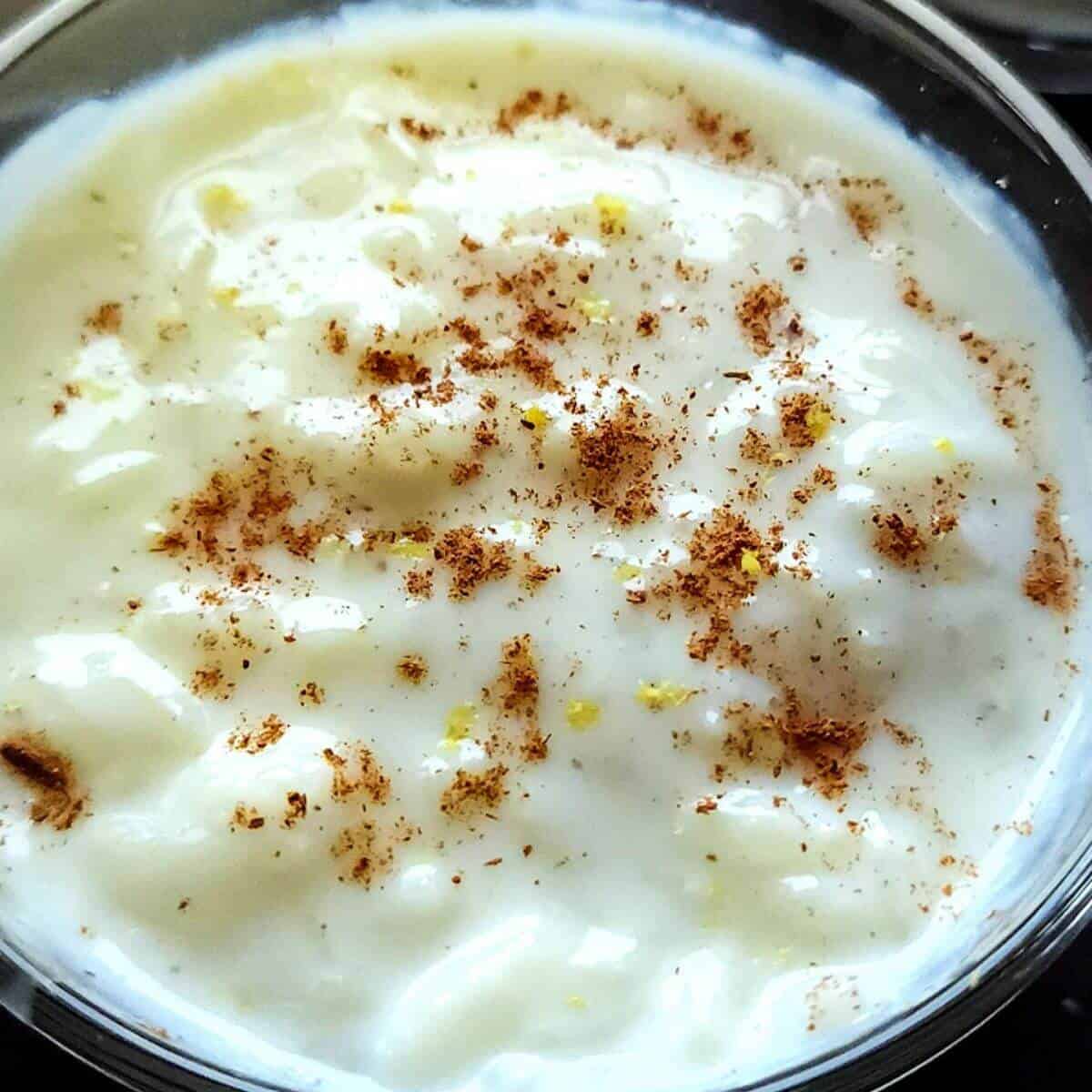 Rizogalo-Greek rice pudding - Greenbowl2soul