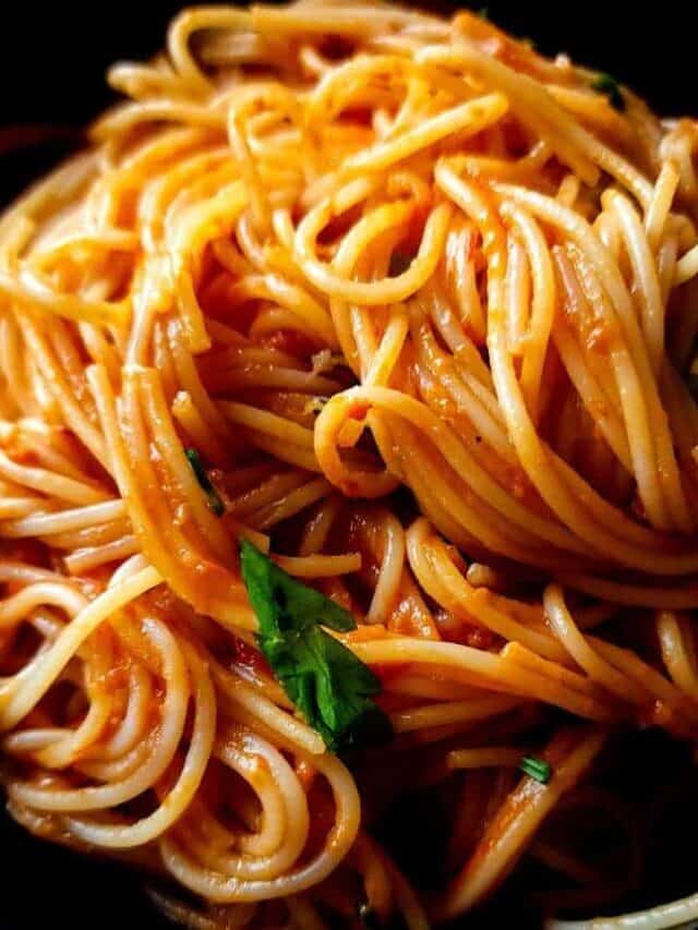 15 minutes vegan tomato pasta - Greenbowl2soul